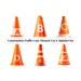 Traffic Cone Clipart Alphabet Letters PNG File for - Etsy
