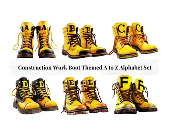 Traffic Cone Clipart Alphabet Letters PNG File for Construction Digital ...