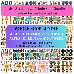 Rainbow Alphabet Letter Clipart Bundle | Colorful Clip Art Alphabet ...