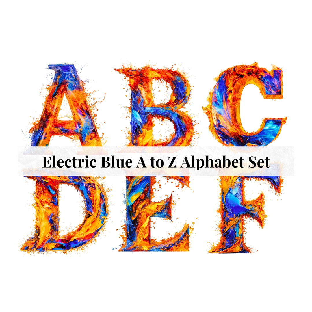 Digital Clipart Alphabet Letters PNG Files for Digital - Etsy