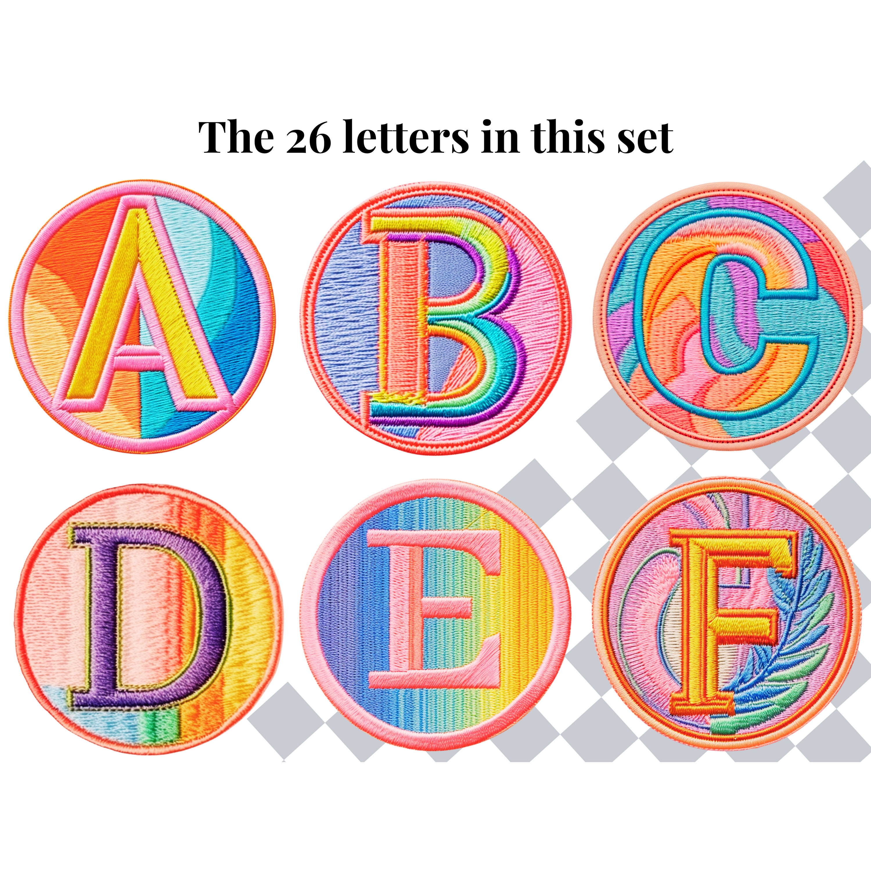 Pastel Clipart Alphabet Letters PNG Files for Digital Download ...