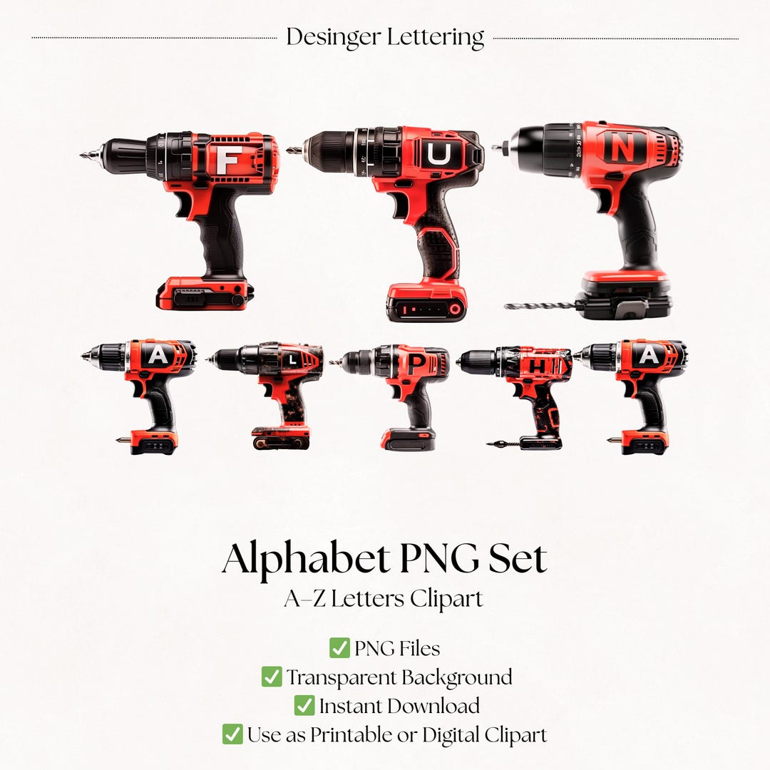 Construction Clipart Alphabet Letters | PNG Drill Clipart Images ...