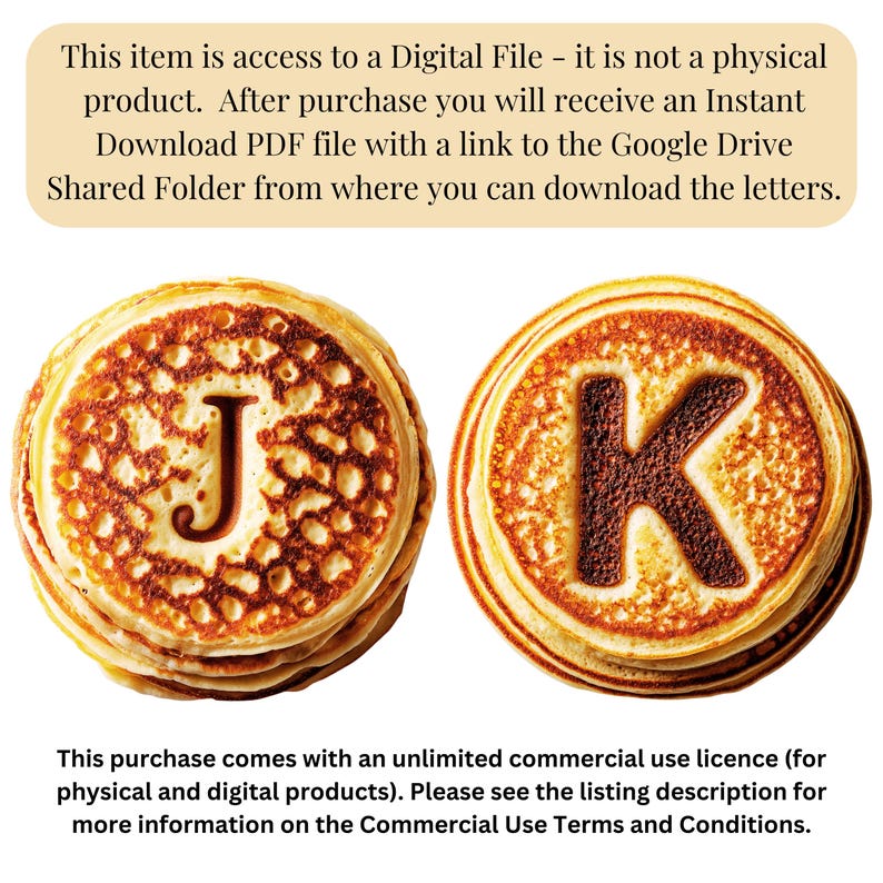 Pancake Clipart Alphabet Letters | PNG Food Images | Digital Download ...