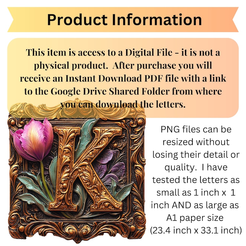 Tulip Clipart Purple Floral Alphabet Letter PNG Files, Invitation Clip ...