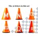 Traffic Cone Clipart Alphabet Letters PNG File for - Etsy
