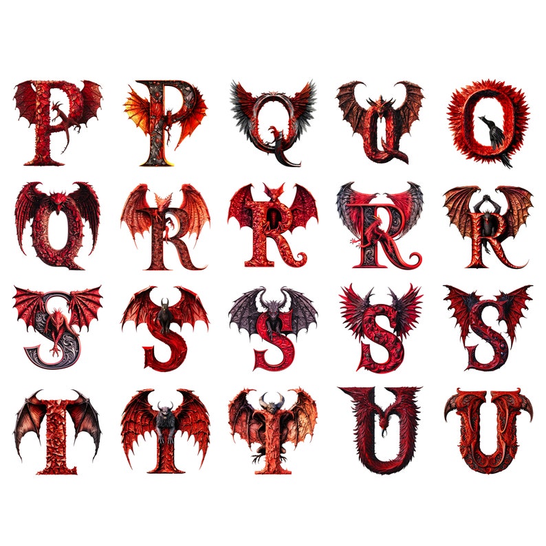 Halloween Vampire Clipart Alphabet Letters for Digital Download ...