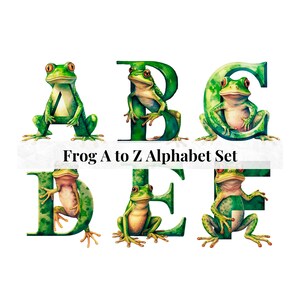 Jungle Animal Alphabet Clipart Commercial Use Digital Art for Banners ...