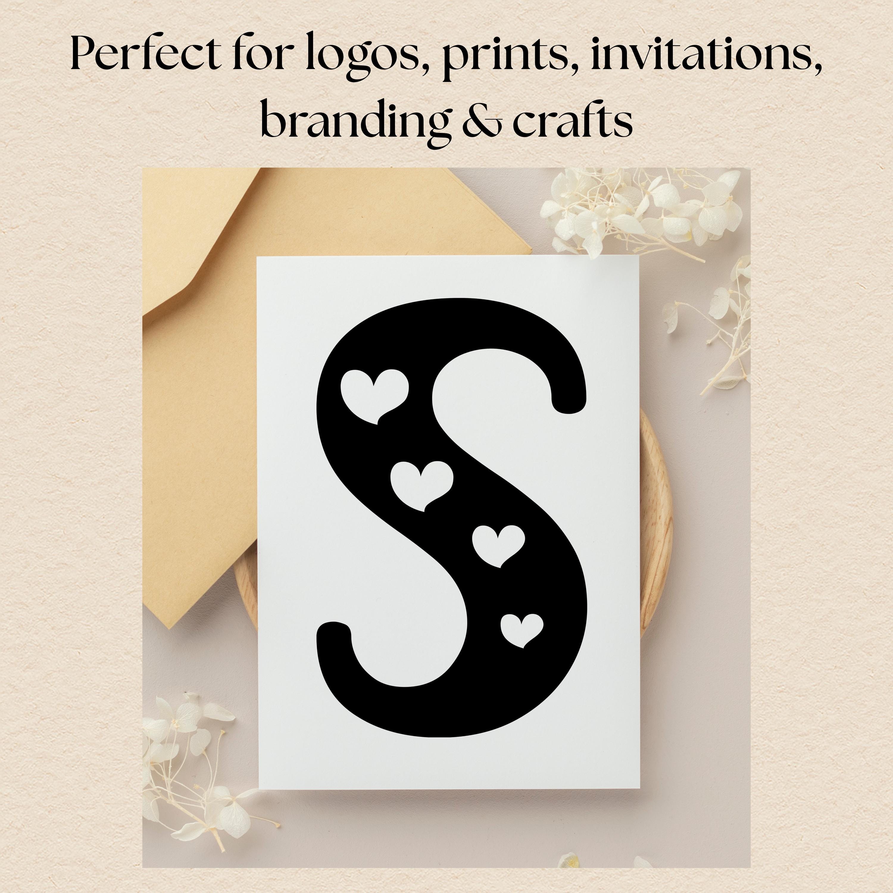Heart Alphabet Letters and Numbers PNG – Cute Decorative A–Z Alphabet ...