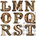 Music Clipart Alphabet Letters | Retro Musical Font PNG Files | Digital ...