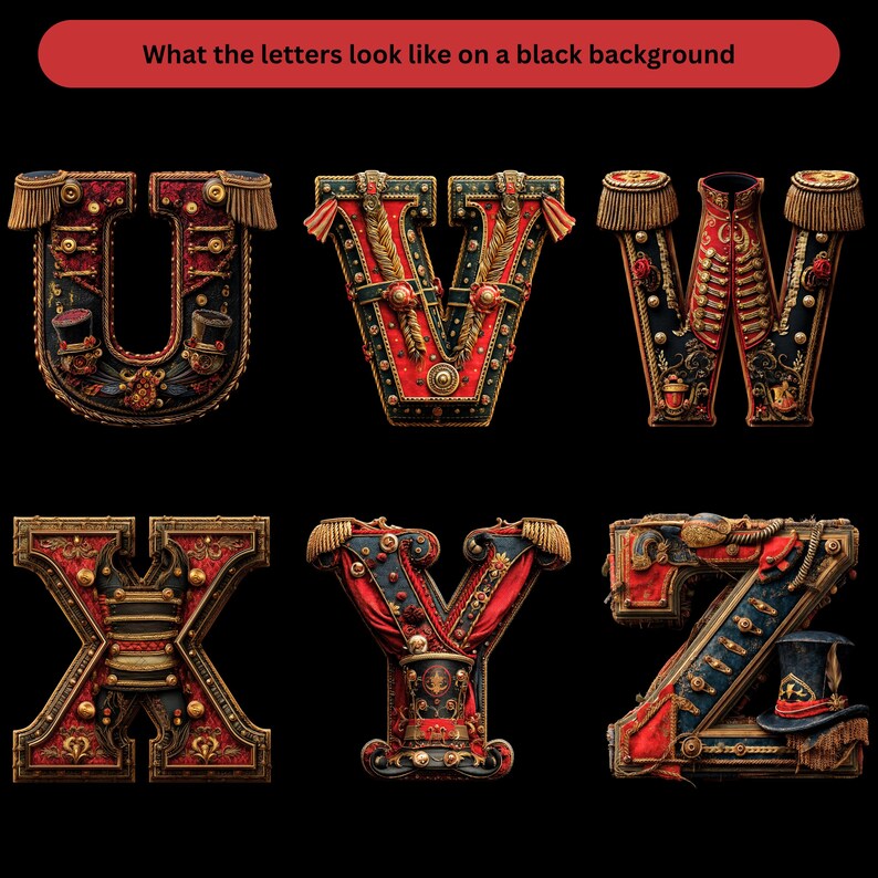 Circus Clipart Fonts, Ringmaster PNG Alphabet Letters, Carnival Clip ...