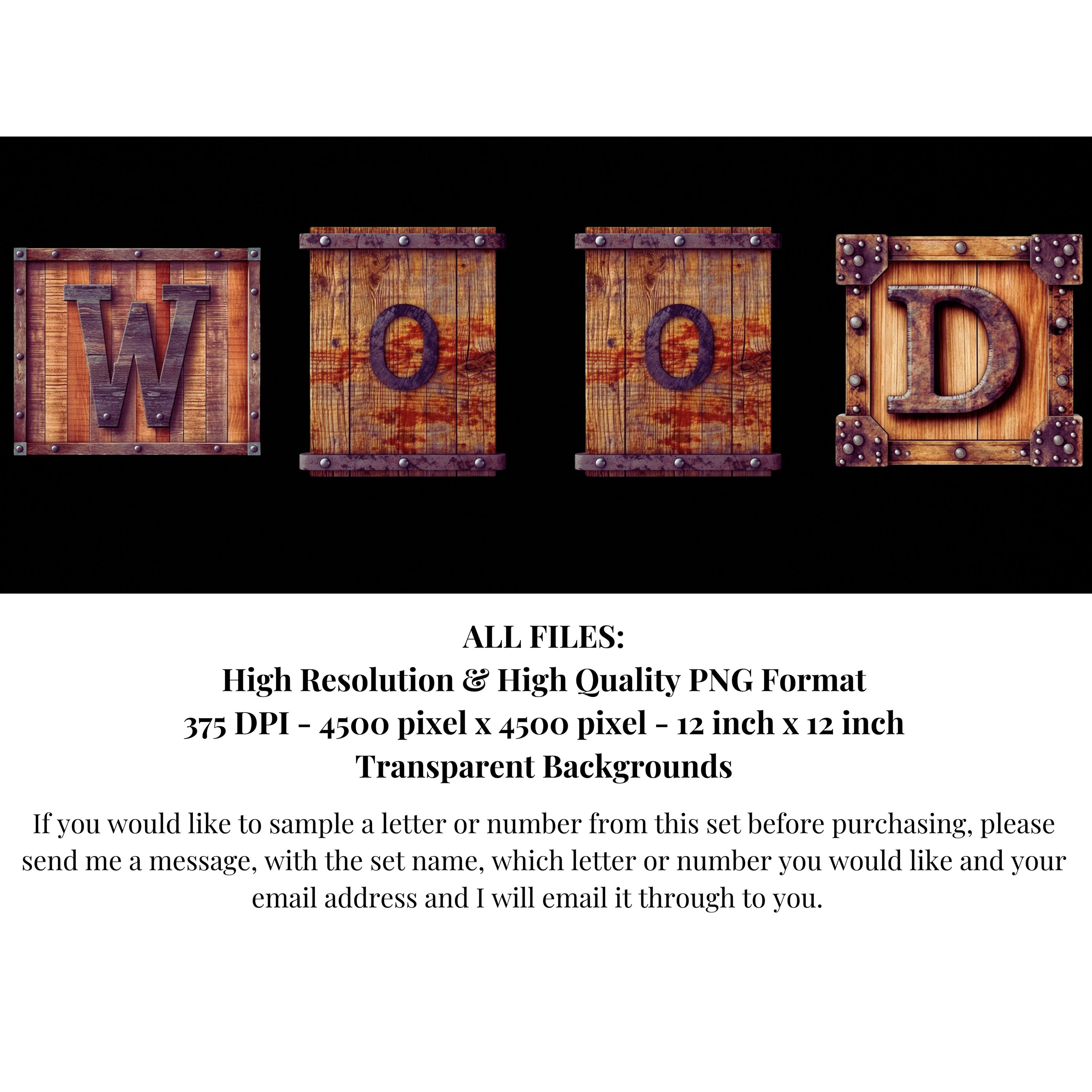 Wooden Printable Alphabet Letters and Numbers for Clipart PNG Designs ...