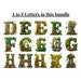 Cottage Core Clipart Alphabet Letters PNG Files for Digital Download ...