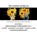 Watercolor Sunflower Alphabet Clipart: A-Z Decorative Letters (digital ...