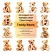 Teddy Bear Alphabet Clipart: A-Z PNG Letters (digital Download) - Etsy