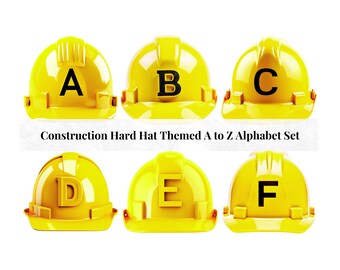 Traffic Cone Clipart Alphabet Letters PNG File for Construction Digital ...