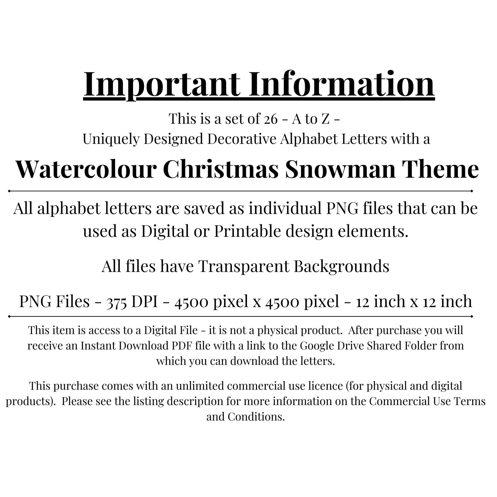 Snowman Clipart: Watercolor Christmas Alphabet Letters (digital ...