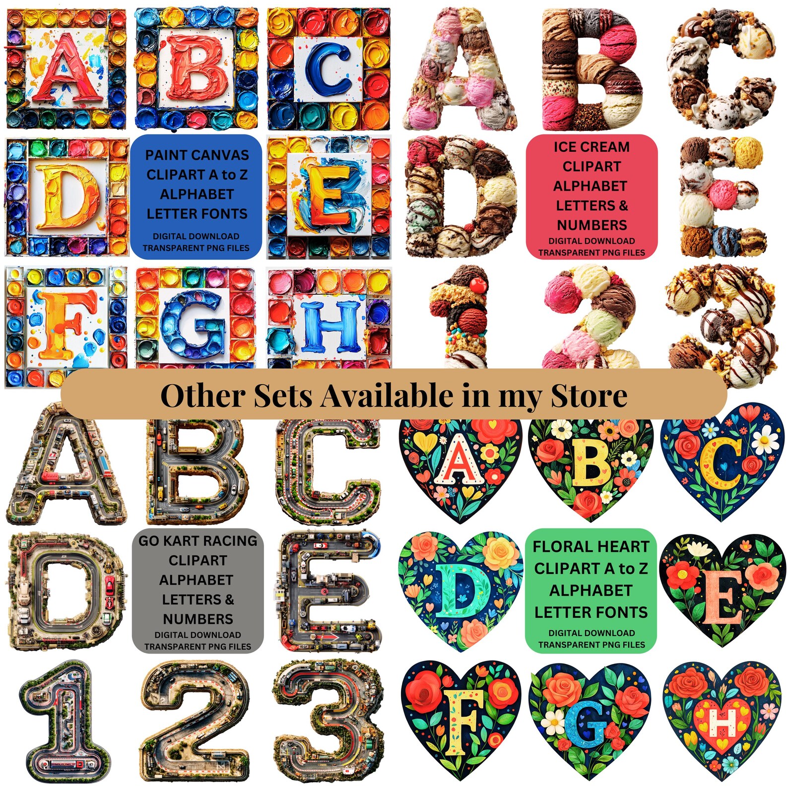 Music Alphabet Clipart PNG Images | Ornate Musical Lettering Fonts ...