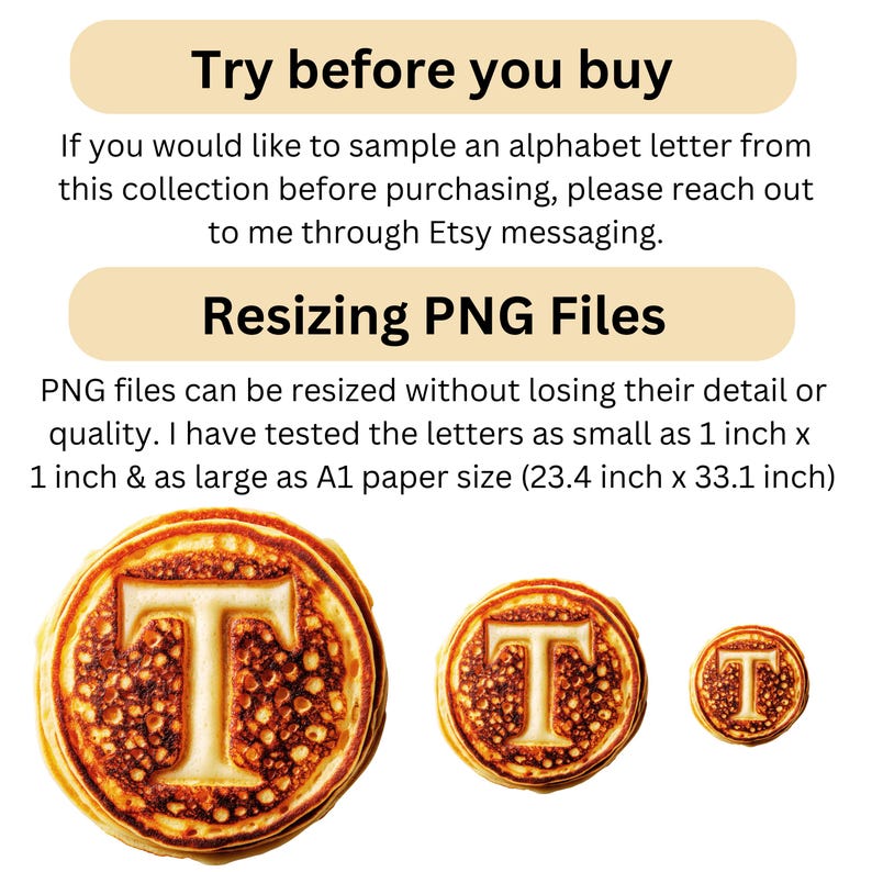 Pancake Clipart Alphabet Letters | PNG Food Images | Digital Download ...