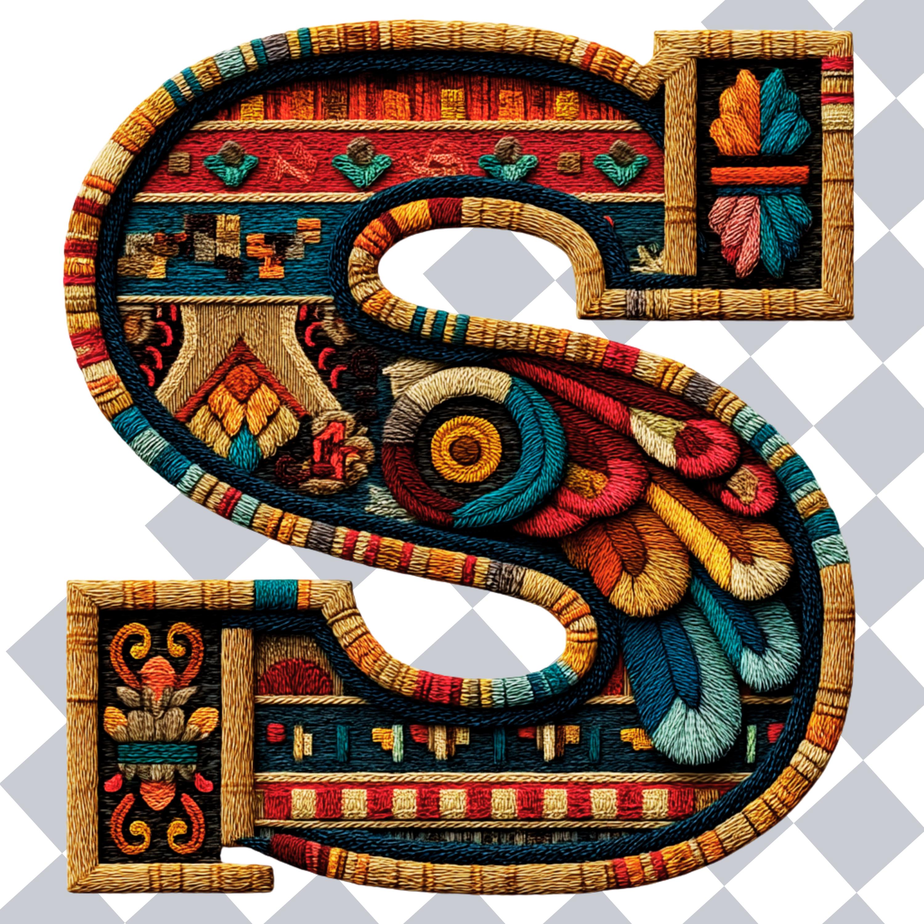 Letras del alfabeto azteca (imágenes prediseñadas) / Letras PNG ...