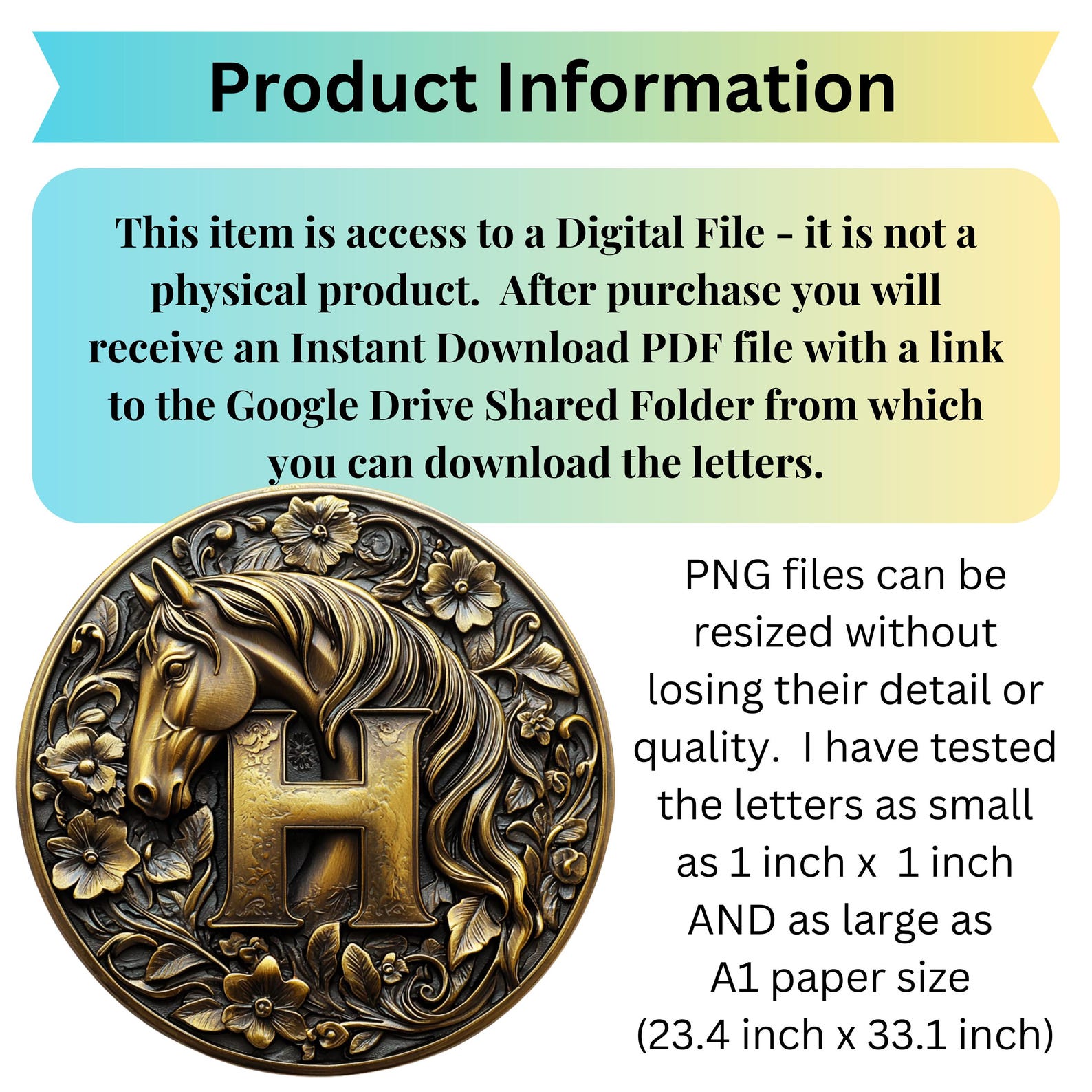 Horse Clipart Alphabet: Bronze Equestrian Letters & Numbers (PNG Files ...