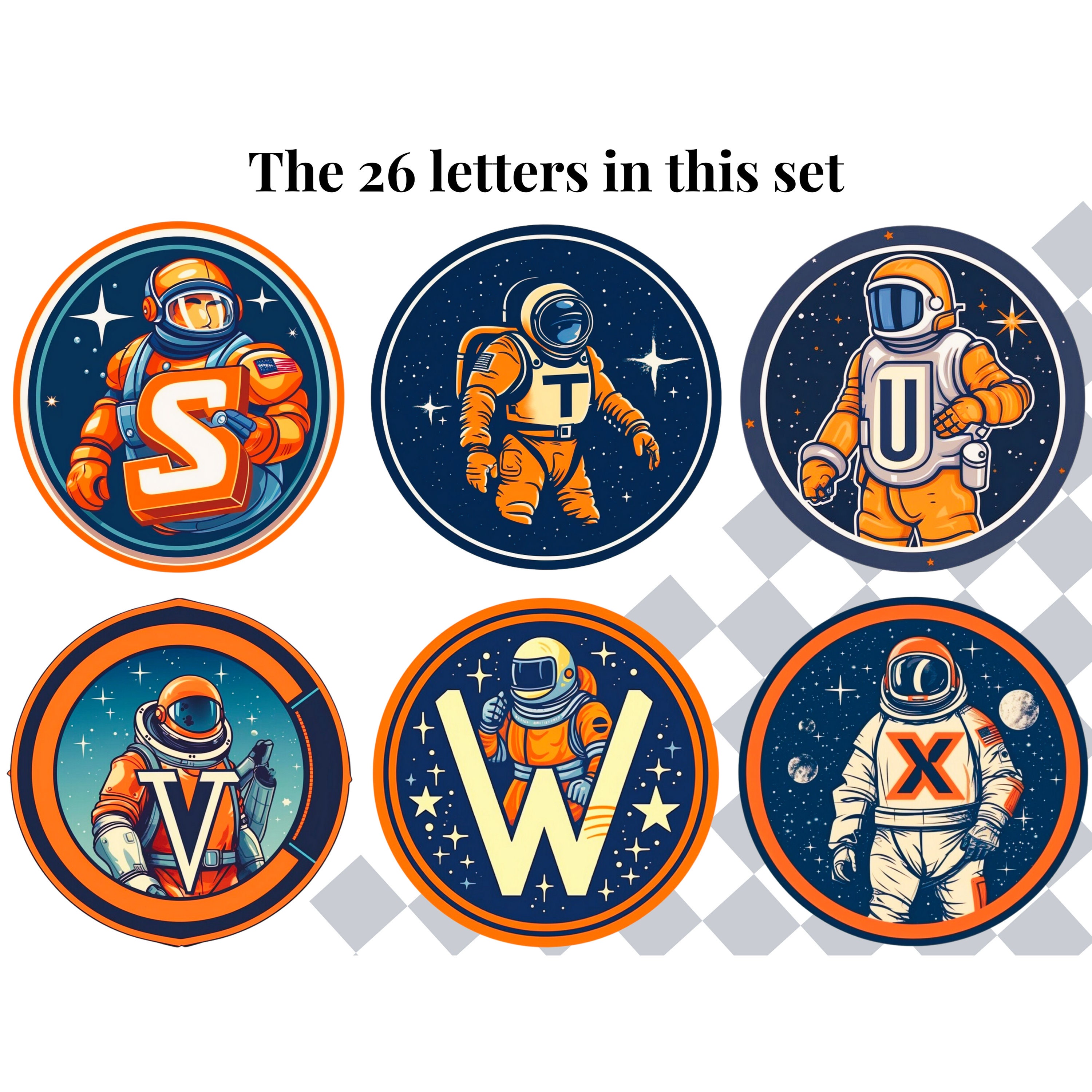 Astronaut Clipart Alphabet Letters PNG for Spaceship Clip Art, Outer ...