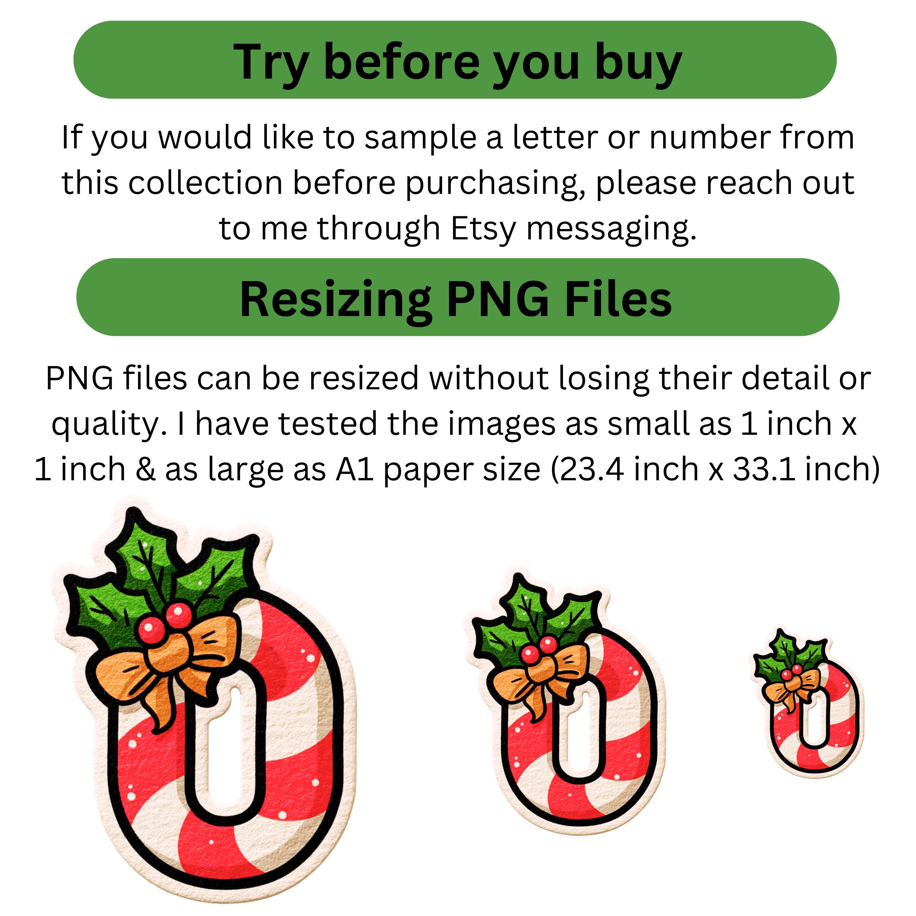 Candy Cane Clipart Alphabet Letters and Numbers | PNG Christmas Fonts ...