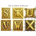 Gold Lettering | Fancy Gold Clipart Alphabet Letters | Decorative ...
