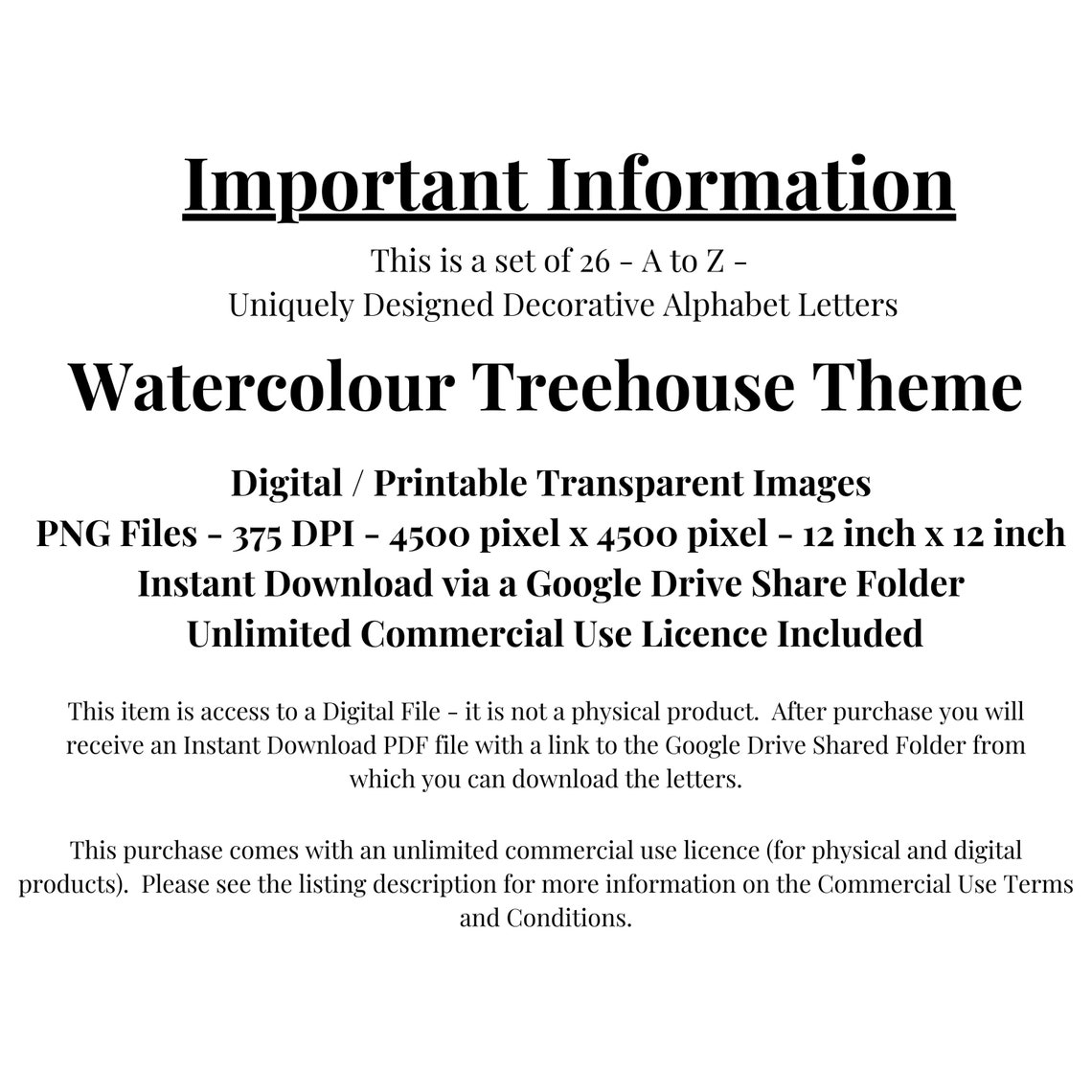 Treehouse Clipart Watercolor Letters PNG Font for Cricut - Etsy