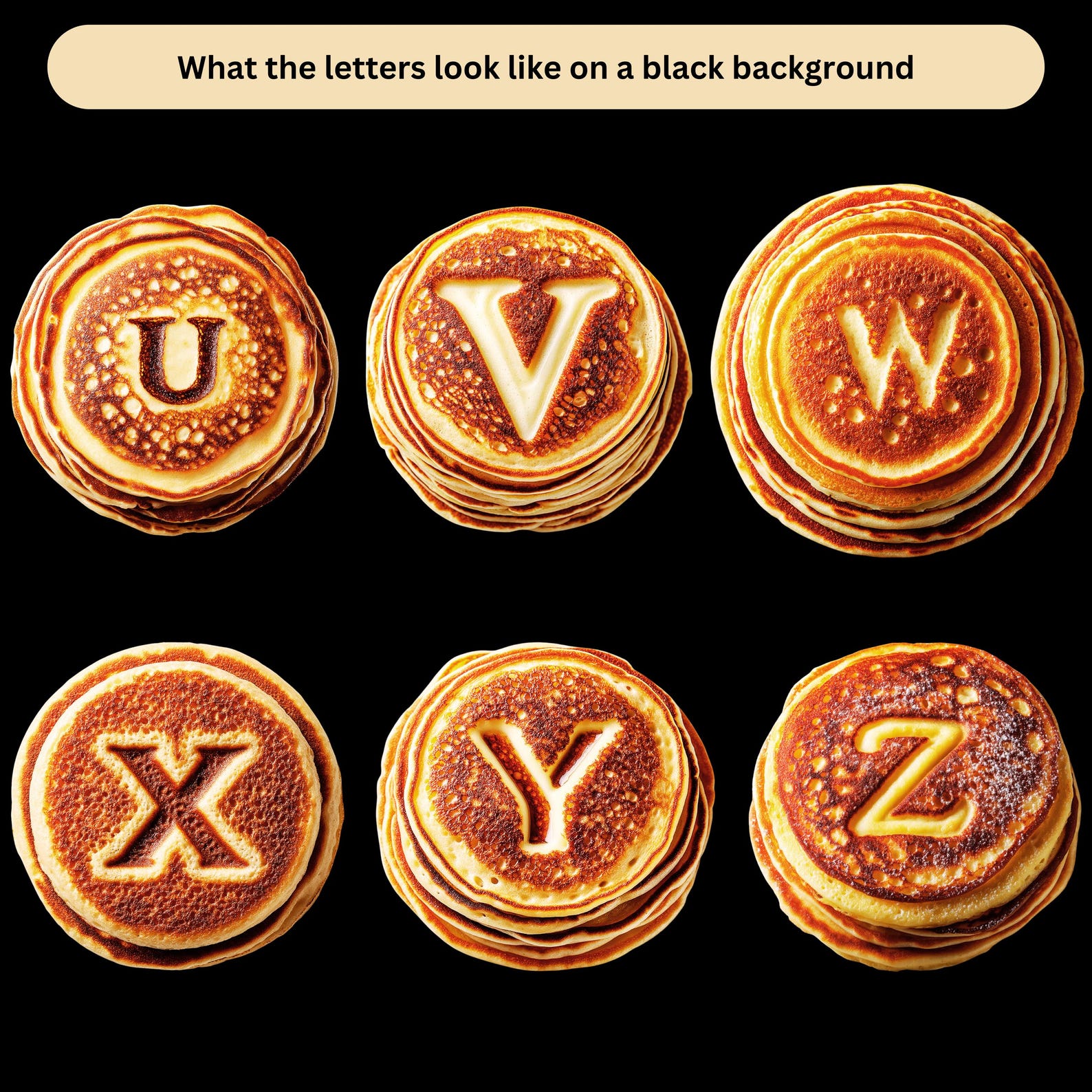 Pancake Clipart Alphabet Letters | PNG Food Images | Digital Download ...
