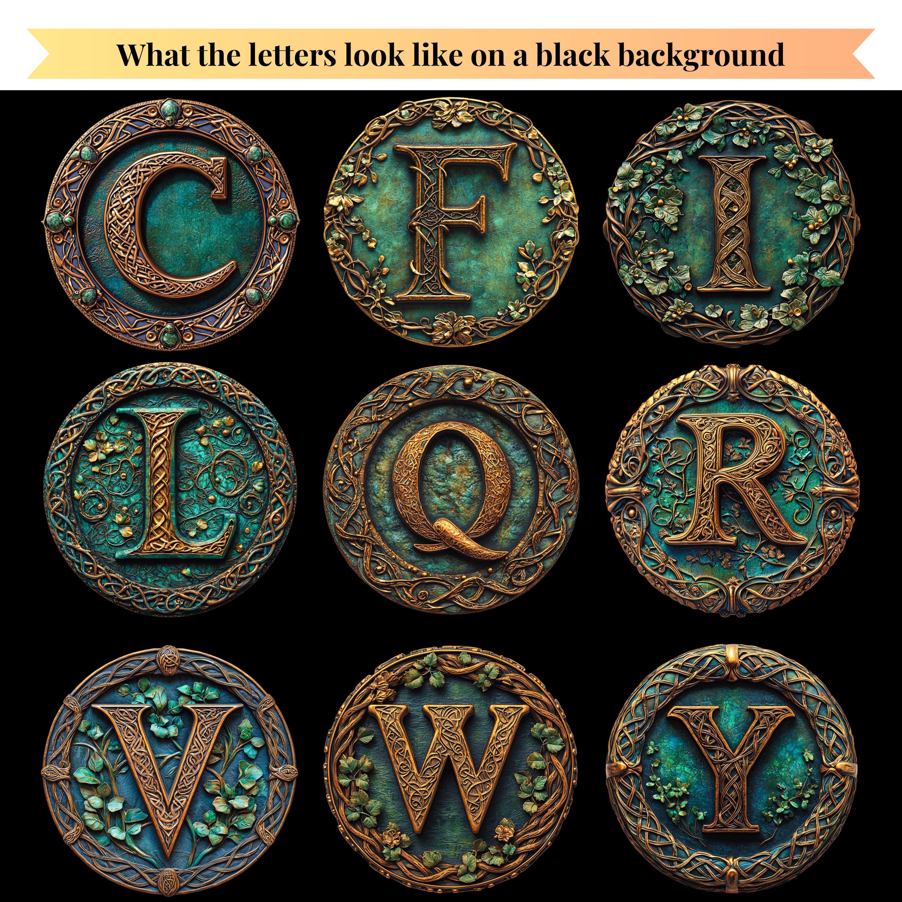 Celtic Alphabet Letters Celtic Knot Clipart PNG Design Images for ...