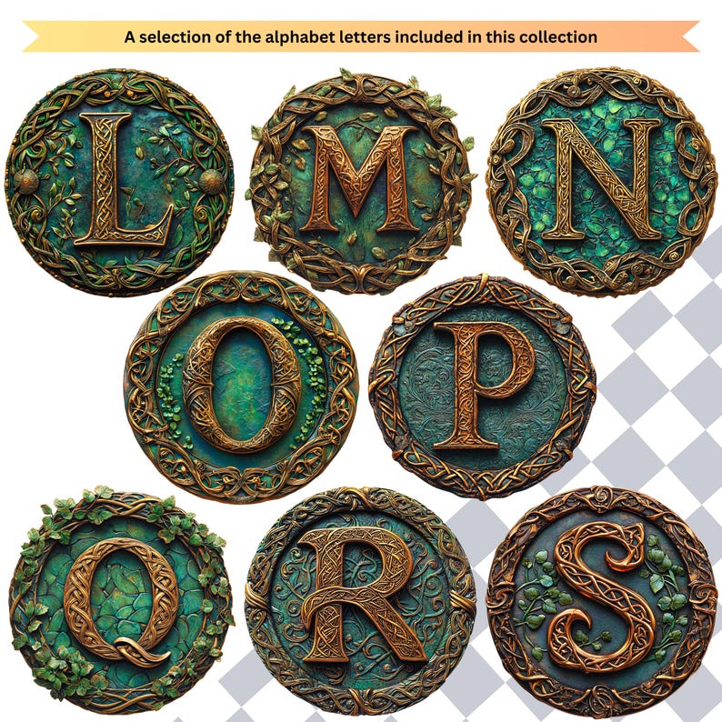 Celtic Alphabet Letters Celtic Knot Clipart PNG Design Images for ...