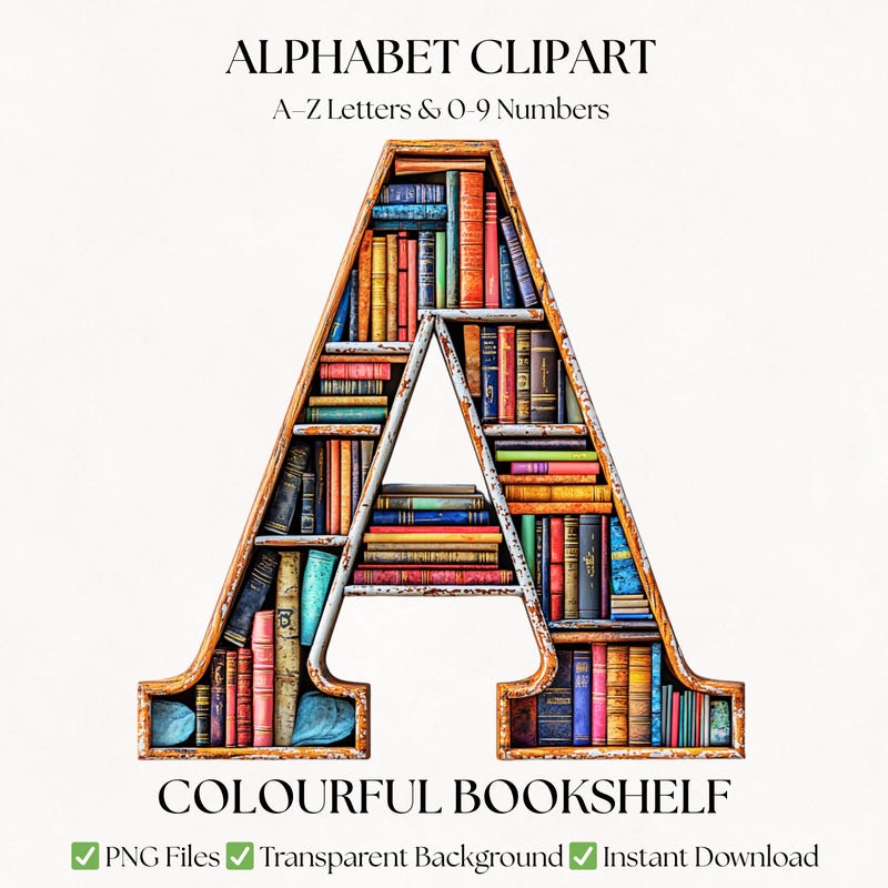 Alphabet Letters Library - Etsy UK