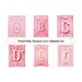 Pastel Pink Clipart Alphabet Letters PNG Files for Digital Download ...