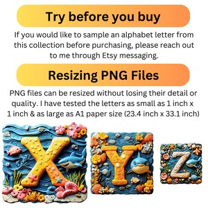 Shark Clipart Alphabet Set | Ocean Animal PNG Letters | Under the Sea ...