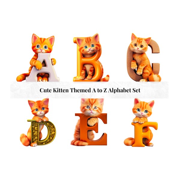 Cat Letters - Etsy