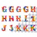 Watercolor Splash Clipart: Rainbow Letters and Numbers (PNG Digital ...