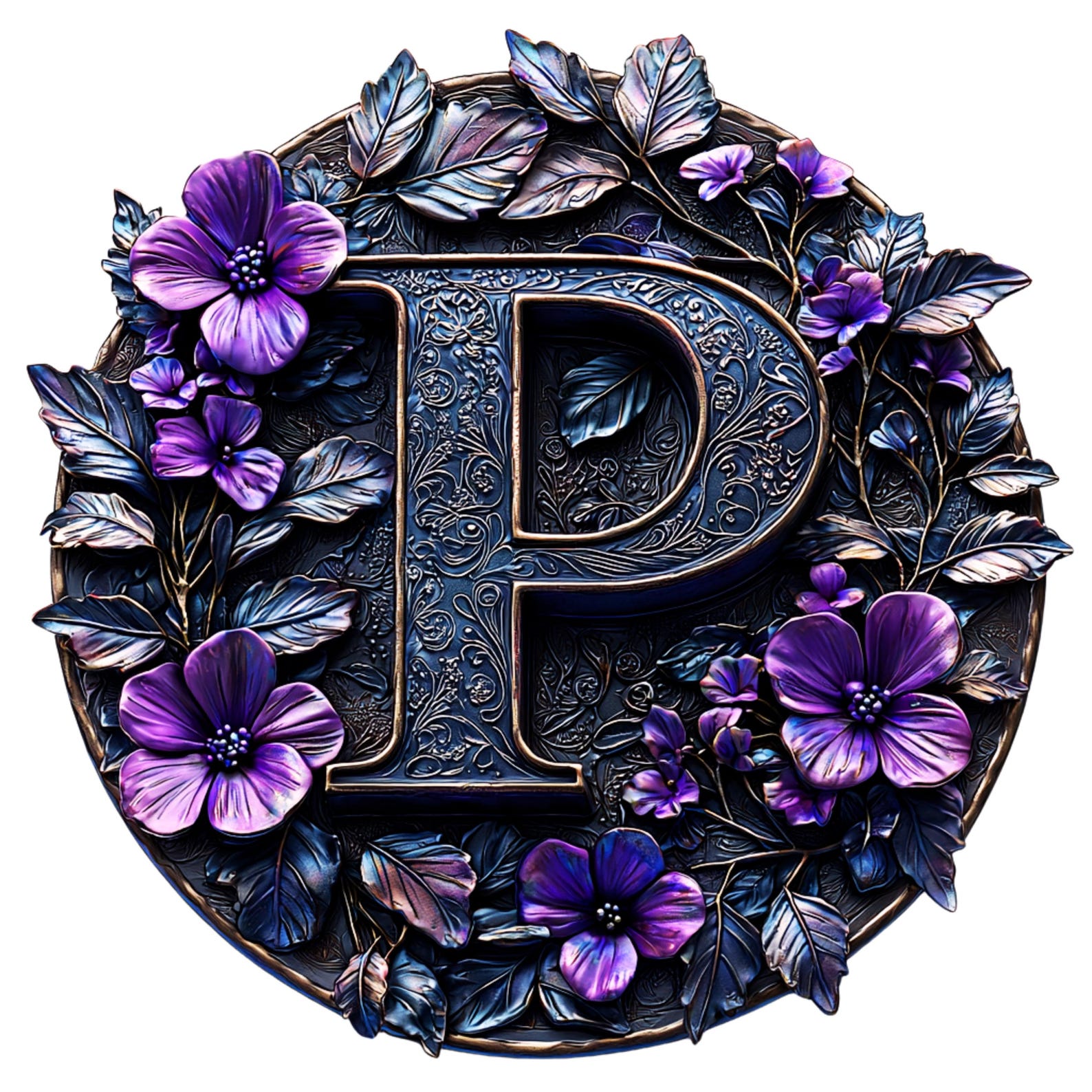 Purple Rose Clipart Alphabet Letters – Floral PNG Digital Download ...