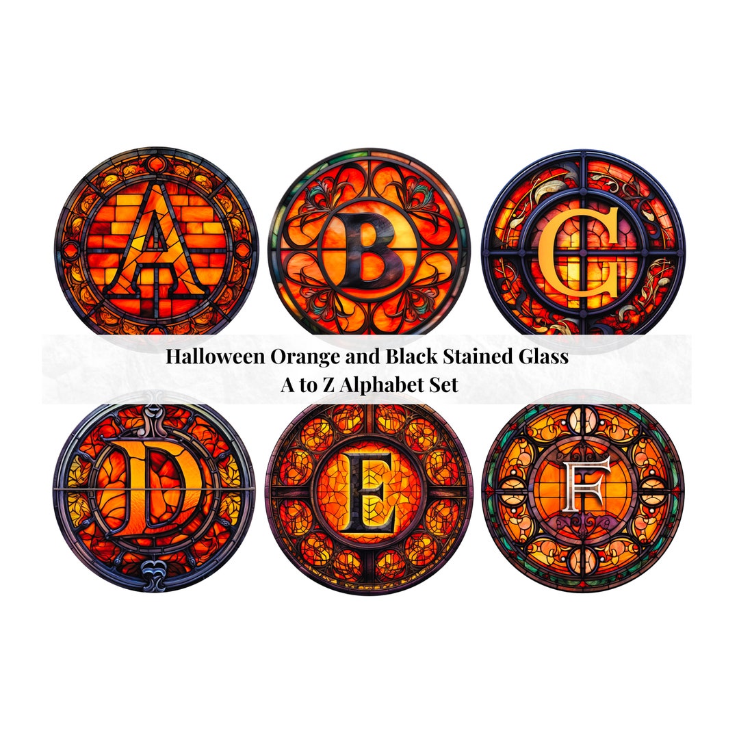Halloween Clipart Alphabet Letters PNG for Printable Download Digital ...
