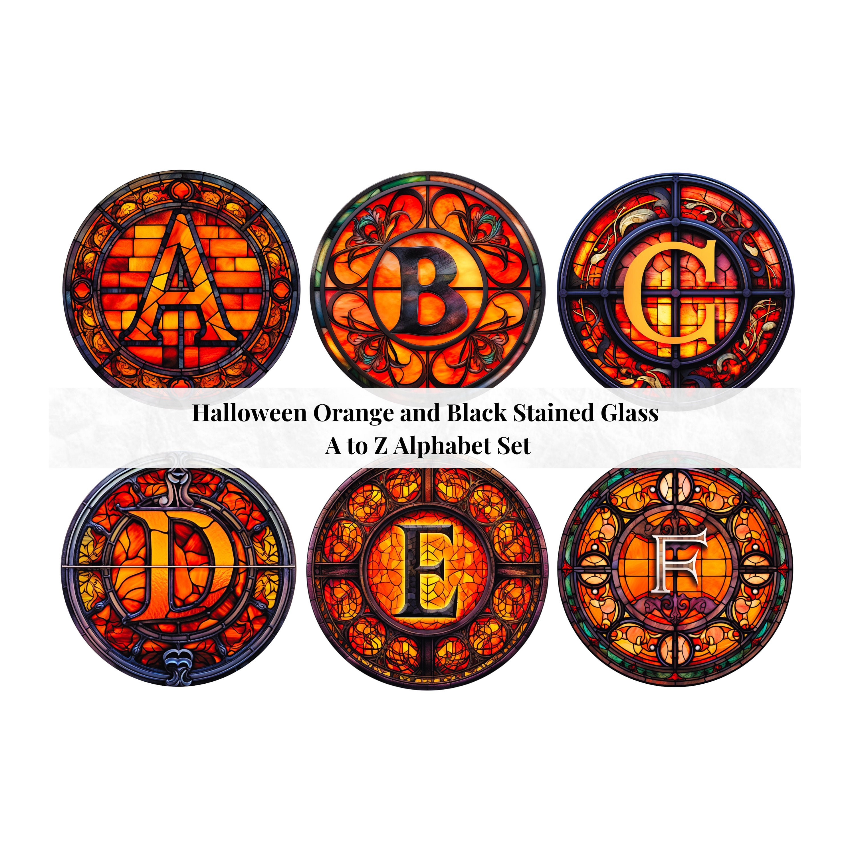 Halloween Clipart Alphabet Letters PNG for Printable Download Digital ...