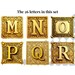 Gold Lettering | Fancy Gold Clipart Alphabet Letters | Decorative ...