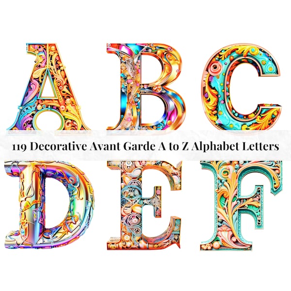 Decorative Lettering - Etsy