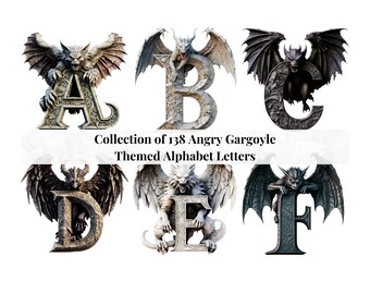 Halloween Vampire Clipart Alphabet Letters for Digital Download ...