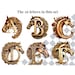 Horse Clipart Alphabet: Bronze Western Letters PNG (digital Download ...
