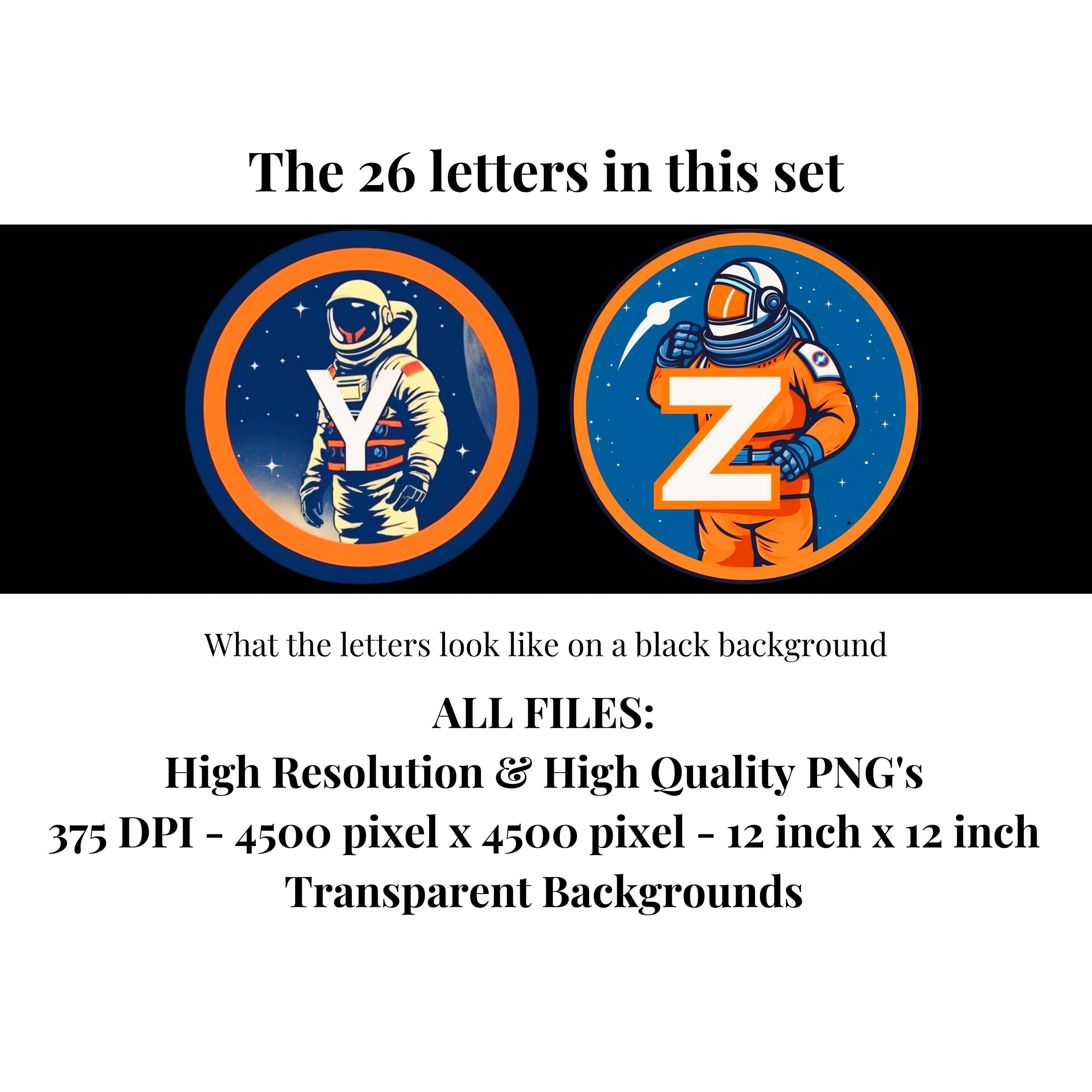 Astronaut Clipart Alphabet Letters PNG for Spaceship Clip Art, Outer ...