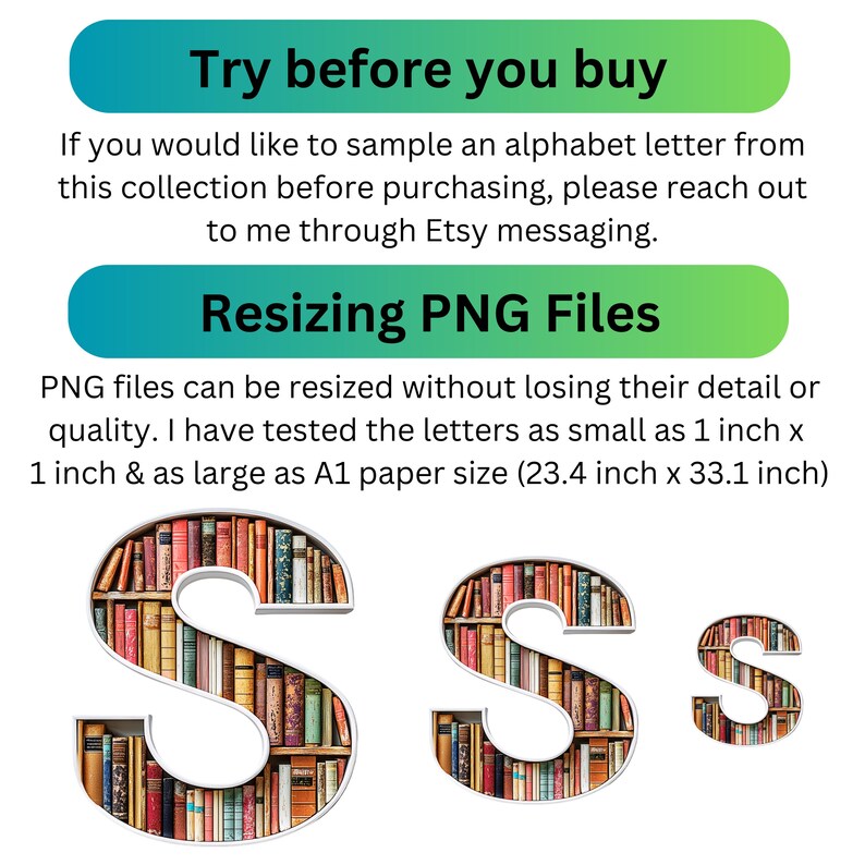 Library Book Clipart Alphabet: 582 PNG Letter & Number Fonts (digital ...