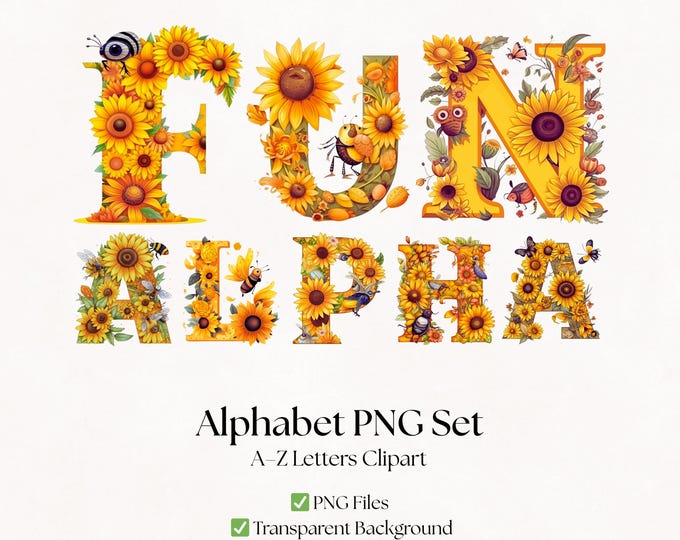 Cottage Core Clipart Alphabet Letters | Botanical PNG Fonts | Garden ...