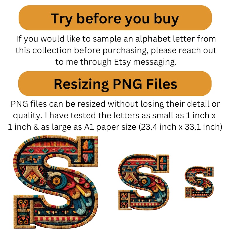 Aztec Clipart Alphabet: Colorful PNG Letters for DIY Crafts (digital ...