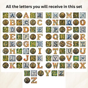 Vintage Map Alphabet Cut Outs: Printable Junk Journal Letters (PDF ...
