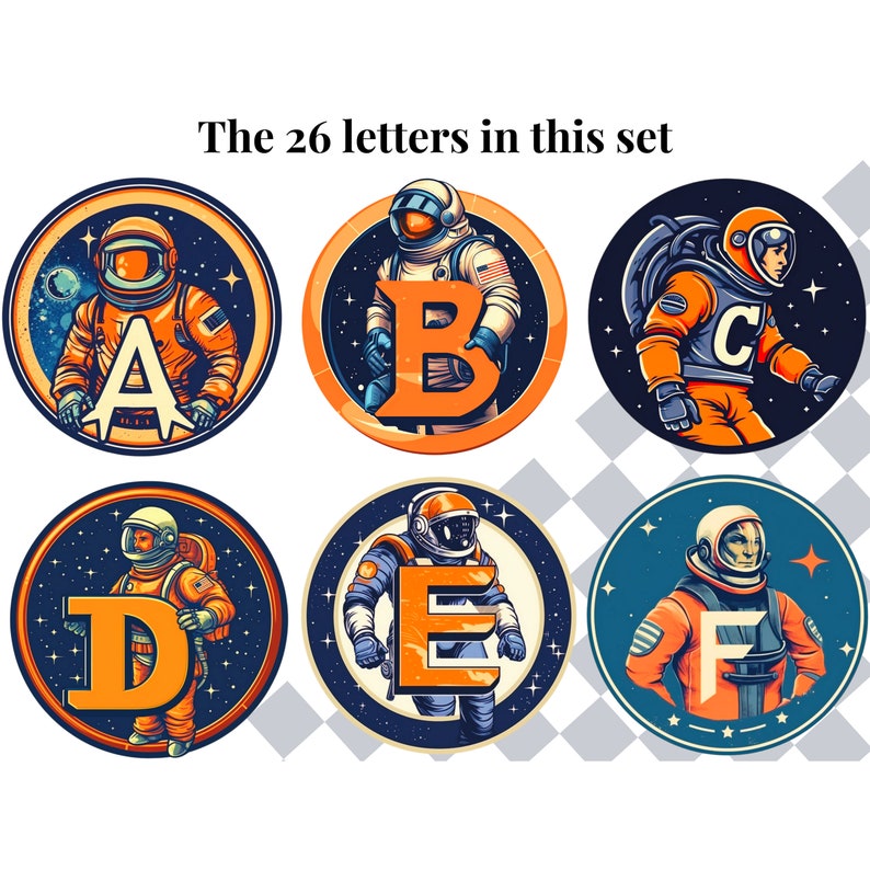 Astronaut Clipart Alphabet Letters PNG for Spaceship Clip Art, Outer ...