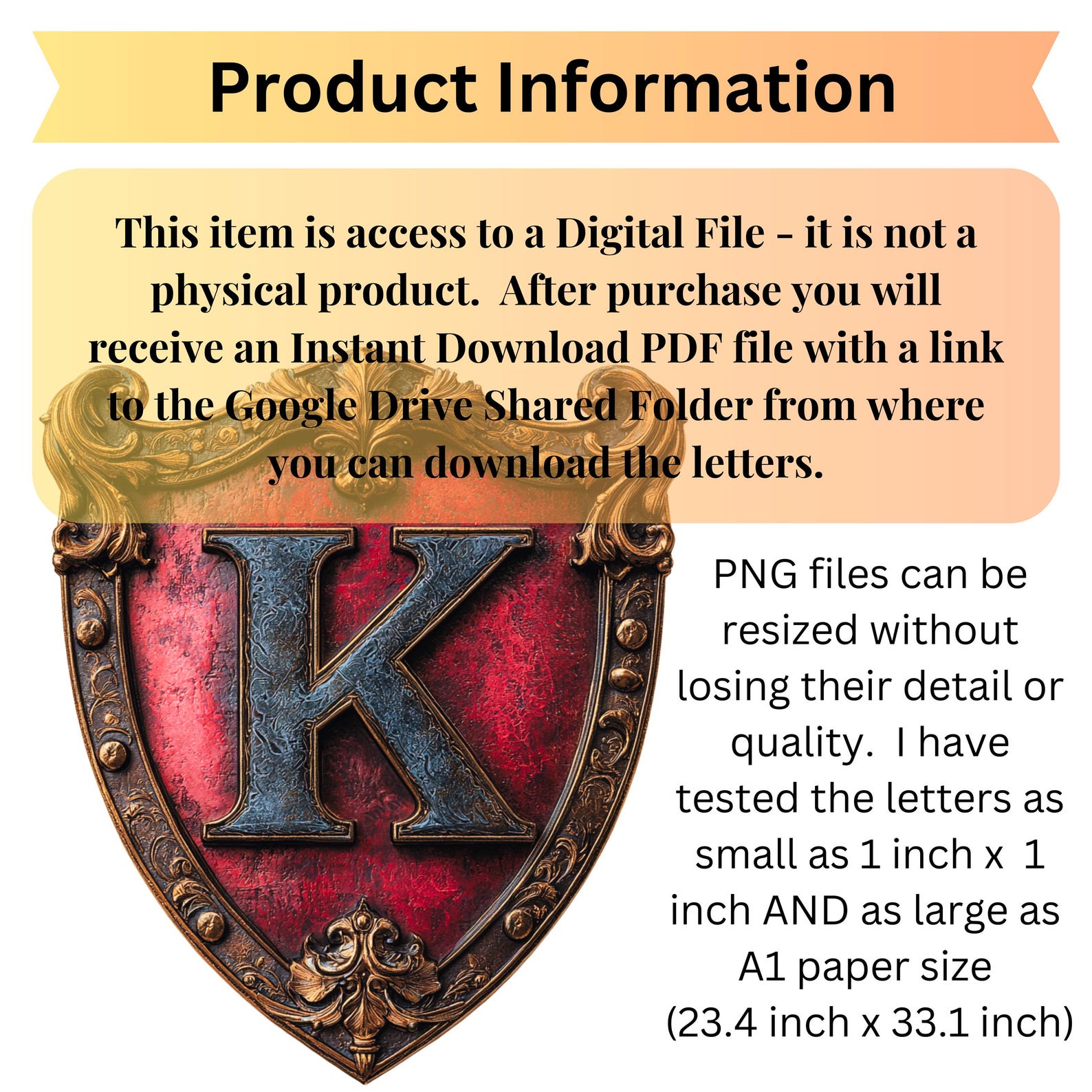 Digital Clipart Alphabet PNG for Shield Monogram Crest, Cosplay Armor ...